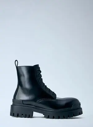 Balenciaga Combat Strike Boots - Black