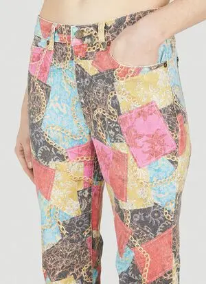 Guess Printed Flared Jeans