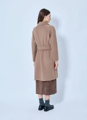 Max Mara Belted Wool-blend Coat - Camel