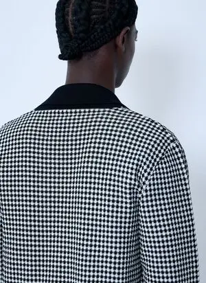 JIL SANDER Houndstooth Zip-up Shirt