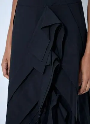 Bottega Veneta Asymmetric Layered Skirt - Black