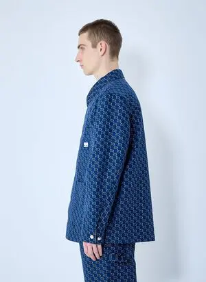 Gucci Cotton Jacquard Jacket With Gg Shadow