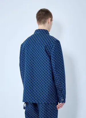 Gucci Cotton Jacquard Jacket With Gg Shadow
