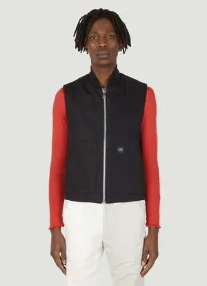 (DI)VISION Workwear Denim Vest Jacket - Black