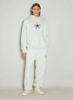 AWAKE NY Star Logo Hooded Sweatshirt - Grey