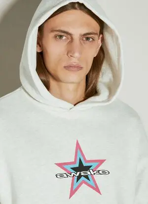 AWAKE NY Star Logo Hooded Sweatshirt