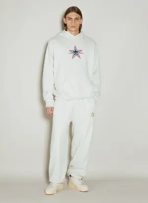 AWAKE NY Star Logo Hooded Sweatshirt - Grey