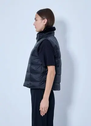 Max Mara Padded Vest With High Collar