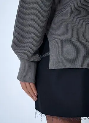 Rick Owens Ribbed Knit Sweater