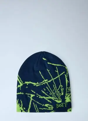 BOTT Shattered Skull Beanie Hat - Navy