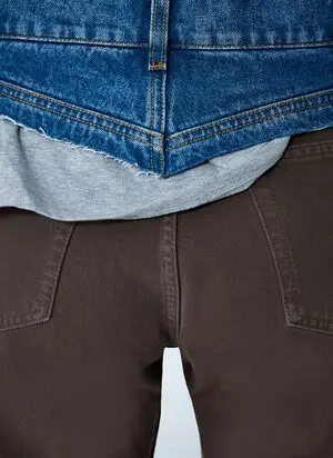 AUGUST BARRON Contrast Waistband Jeans