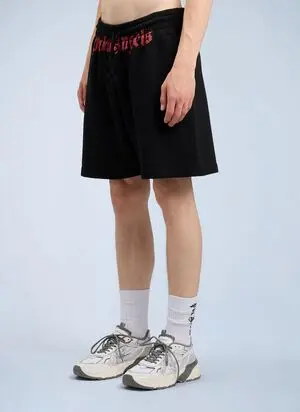 Palm Angels Waist Logo Sweatshorts