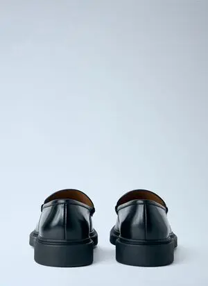 JIL SANDER Brushed Leather Loafers