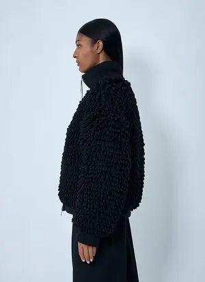 MONCLER X EDWARD ENNINFUL Textured Wool-blend Cardigan