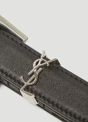 Saint Laurent Cassandre Thin Belt
