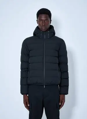 Moncler Arajoki Hooded Short Down Jacket - Black