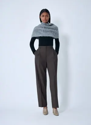 TOTEME Funnel Neck Warmer - Grey