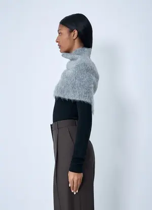 TOTEME Funnel Neck Warmer - Grey