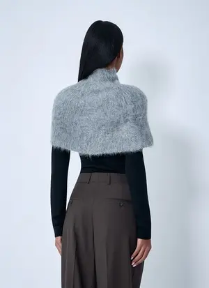 TOTEME Funnel Neck Warmer - Grey