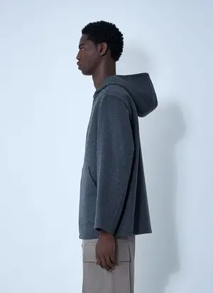 Bottega Veneta Double Face Wool Hooded Jacket
