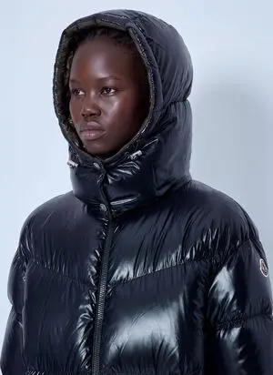 Moncler Harfang Hooded Long Down Coat