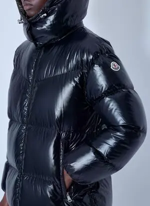 Moncler Harfang Hooded Long Down Coat