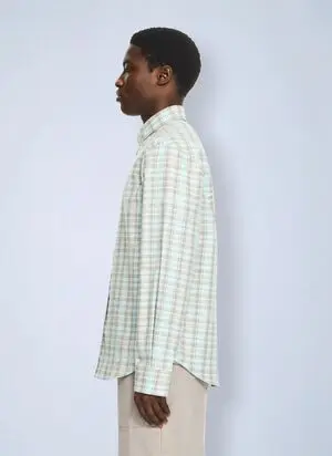 Off-White Marker Check Flannel Regular Shirt