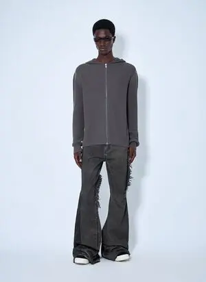 Rick Owens Wool Zipped Hoodie