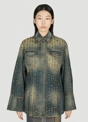 Blumarine Studded Denim Jacket
