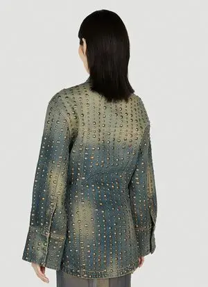Blumarine Studded Denim Jacket