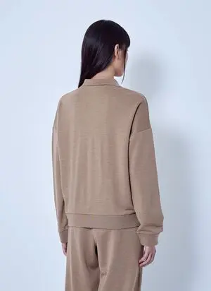 Max Mara Casual Knit Polo Sweater - Camel