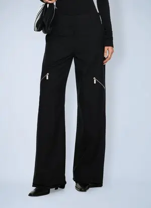 Off-White Gabardine Cargo Pants - Black