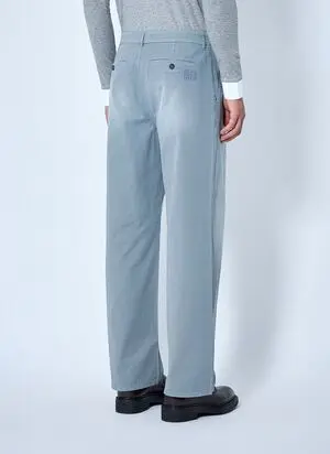 Miu Miu Garment-dyed Twill Pants