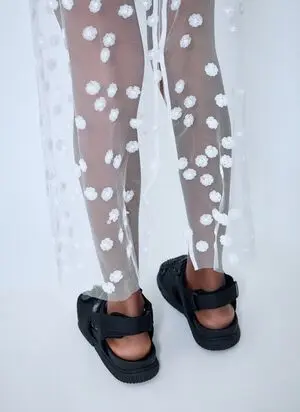Cecilie Bahnsen Sheer Floral Overlay Skirt