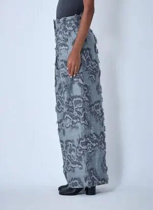 GANNI Fil Coupe Suiting Big Pleat Pants