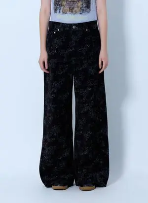GANNI Printed Flock Denim Marri 2.0 Jeans