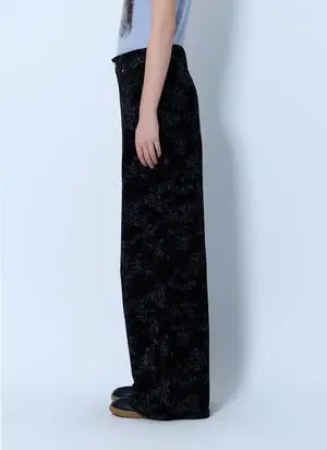 GANNI Printed Flock Denim Marri 2.0 Jeans
