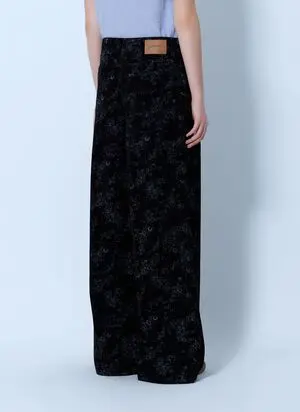 GANNI Printed Flock Denim Marri 2.0 Jeans