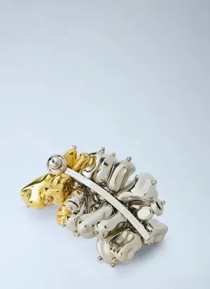 Dries Van Noten Sculptural Metal Earrings