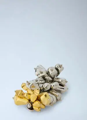 Dries Van Noten Sculptural Metal Earrings