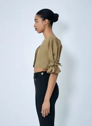 Chloé Structured Cropped Blouse