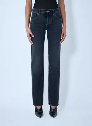 Saint Laurent Straight High Rise Jeans