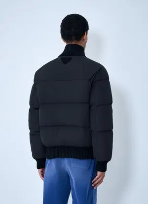 Prada High-neck Puffer Jacket - Black