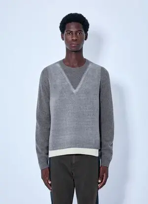 MAISON MARGIELA Fused Knit Sweater - Grey