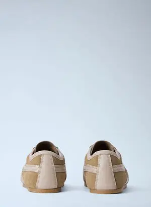 Dries Van Noten Suede Trimmed Sneakers - Beige