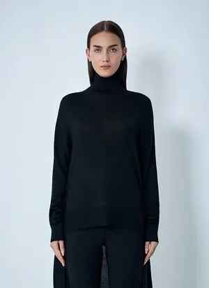 TOTEME Double-sleeve Turtleneck - Black