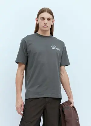 ICE & TECHNO Ice'n Logo Print T-shirt - Grey