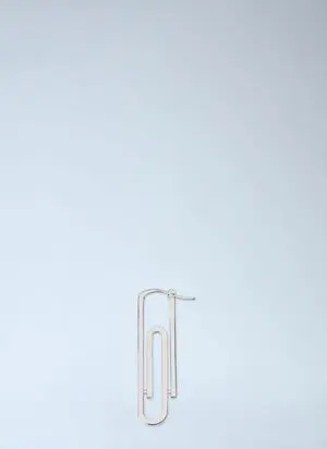 Off-White Paperclip Mono Earring - Grey
