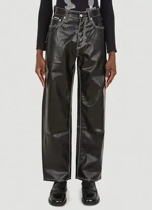 Eytys Benz Vegan Leather Pants - Black
