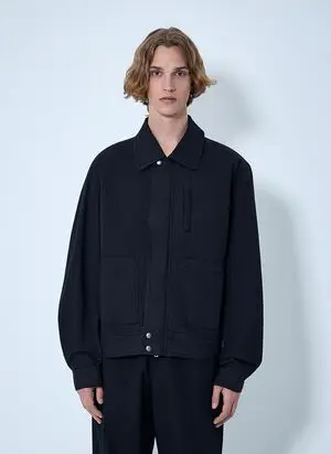 Dries Van Noten Cotton Jacket With Snap Fastening